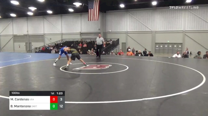 100 lbs Prelims - Mark Cardenas, Team USA vs Brock Mantanona, OKRTC