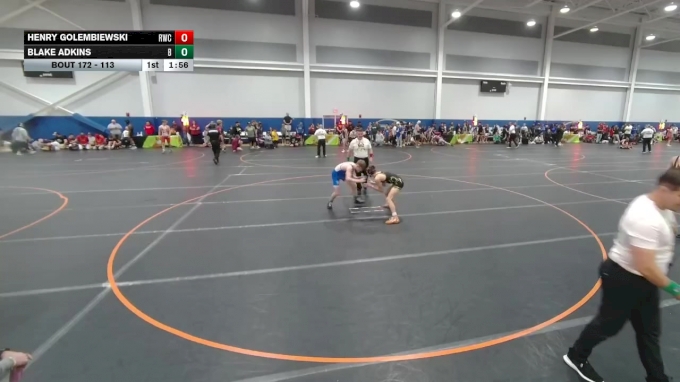 113 lbs Champ. Round 2 - Blake Adkins, Unattached vs Henry Golembiewski ...