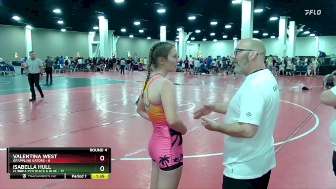 115 lbs Round 4 (8 Team) - Isabella Hull, Florida Red Black & Blue vs ...