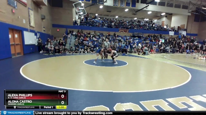 100lbs Cons. Round 3 - Alona Castro, Warden (Girls) vs Alexa Phillips ...