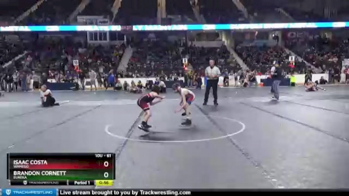 61 lbs Cons. Round 2 - Brandon Cornett, Eureka vs Isaac Costa, Wamego