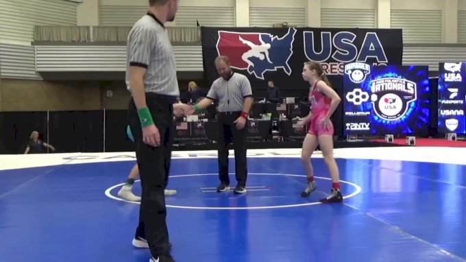 14U Girls - 90 lbs 1st Place Match - Abigail Peterson, Big Game ...