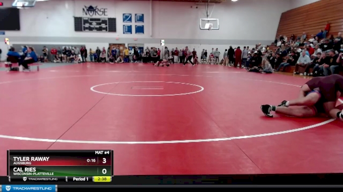 Elite 197 lbs Cons. Round 3 - Tyler Raway, Augsburg vs Cal Ries ...