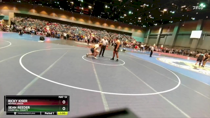 285 lbs Cons. Round 2 - Sean Reeder, Churchill County vs Ricky Kiser ...