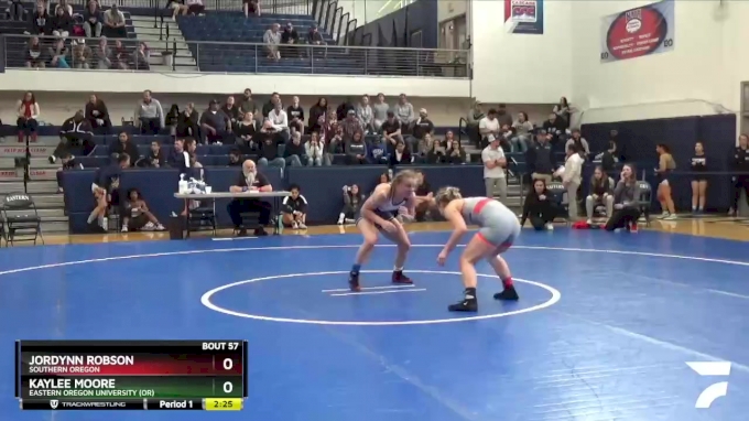 130 lbs Cons. Semi - Jordynn Robson, Southern Oregon vs Kaylee Moore ...