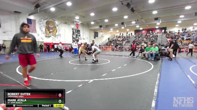 195 lbs 1st Place Match - Mark Ayala, St John Bosco vs Robert Svitek ...