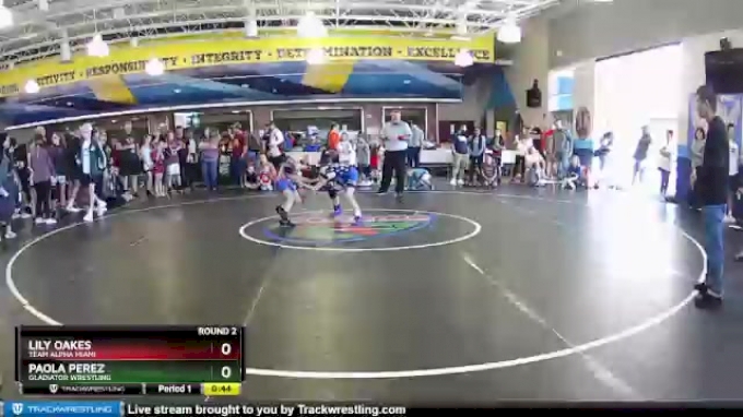 75 lbs Round 2 - Lily Oakes, Team Alpha Miami vs Paola Perez, Gladiator ...