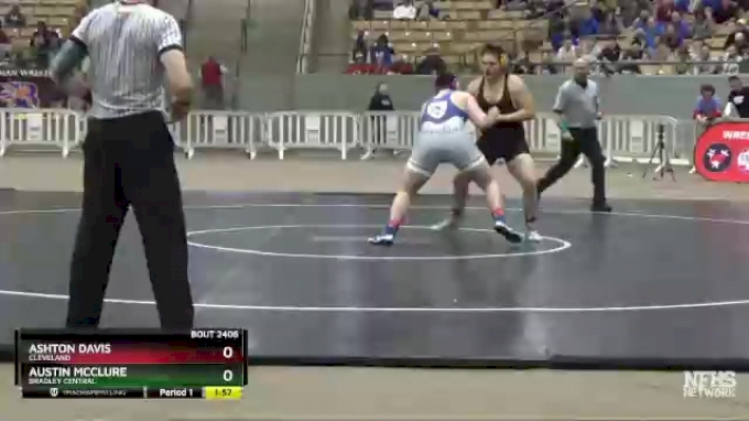 AA 285 lbs 1st Place Match - Ashton Davis, Cleveland vs Austin Mcclure ...