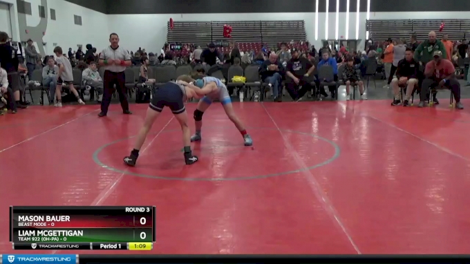 90 lbs Round 3 (8 Team) - Liam McGettigan, Team 922 (OH-PA) vs Mason ...