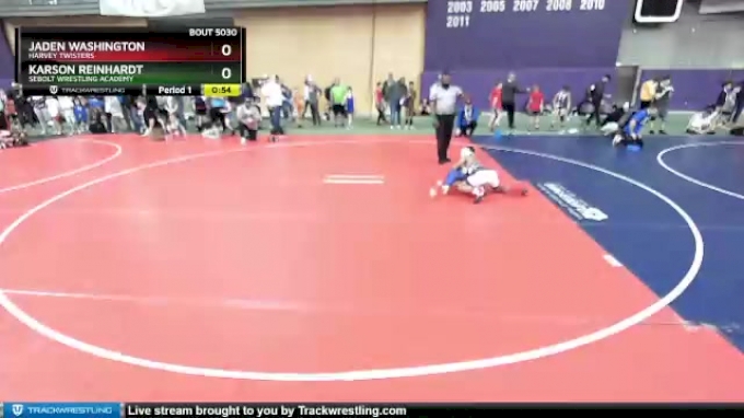 78 lbs Champ. Round 1 - Jaden Washington, Harvey Twisters vs Karson ...