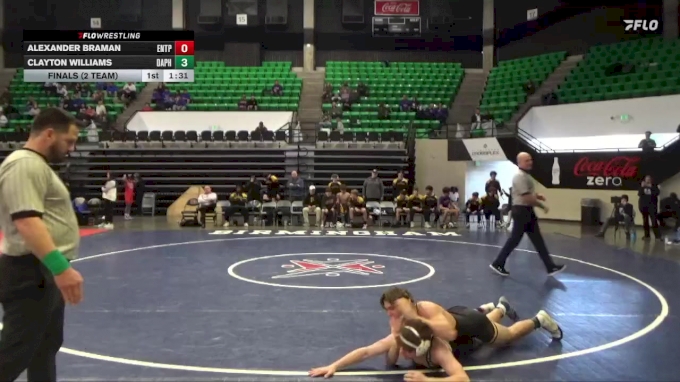 159 lbs Finals (2 Team) - Alexander Braman, Enterprise HS vs Clayton ...