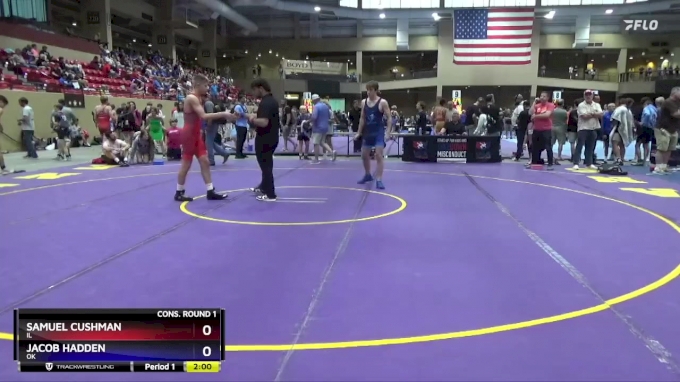 157 lbs Cons. Round 1 - Samuel Cushman, IL vs Jacob Hadden, OK