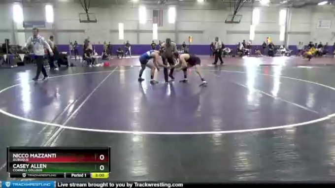 165 lbs Champ. Round 1 - Nicco Mazzanti, Dubuque vs Casey Allen ...