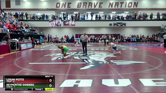 132 lbs Quarters & 1st Wb (16 Team) - Keymontae Sanders, Dublin vs ...