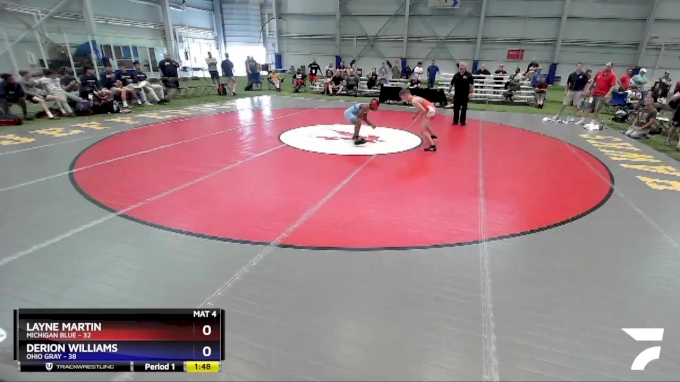 94 lbs Placement Matches (8 Team) - Layne Martin, Michigan Blue vs ...