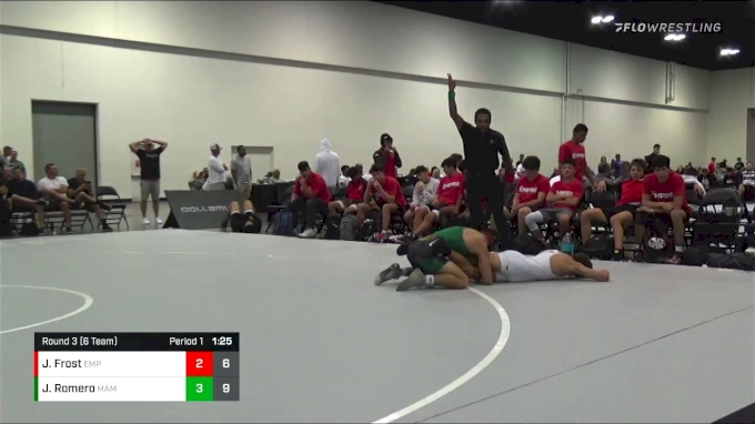 132 lbs Round 3 (6 Team) - Jakob Romero, Black Mambas vs Jaxtyn Frost ...