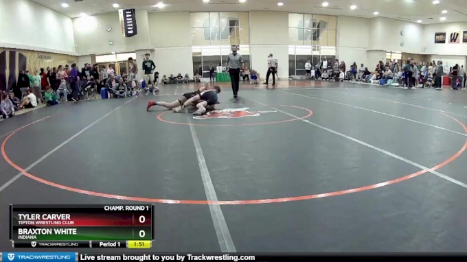 132 lbs Champ. Round 1 - Tyler Carver, Tipton Wrestling Club vs Braxton ...