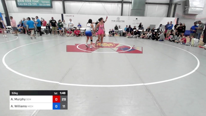 53 kg Rr Rnd 1 - Amelia Murphy, Wyoming SEM Women vs Alena Williams ...