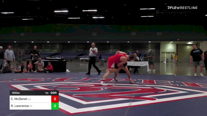 195 lbs 3rd Place - Camden McDanel, OH vs Rune Lawrence, PA