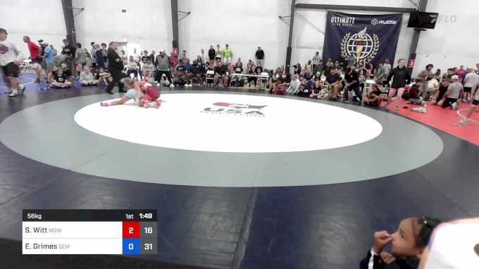 56 kg Final - Savannah Witt, MGW Death By Chocolate vs Emma Grimes ...