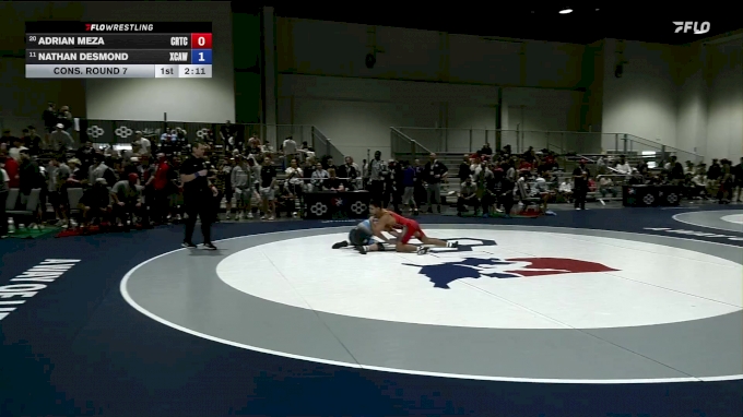 61 lbs Cons. Round 7 - Adrian Meza, Cyclone Regional Training Center C ...