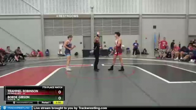 170 lbs Placement Matches (8 Team) - Trammel Robinson, Michigan Red vs ...