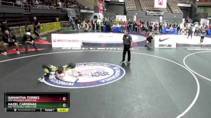 49 lbs Cons. Round 3 - Hazel Cardenas, Mat Mechanics Wrestling vs ...