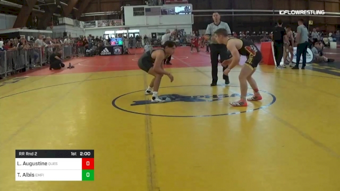 160 lbs Rr Rnd 2 - Luca Augustine, Quest School Of Wrestling vs Tyler ...