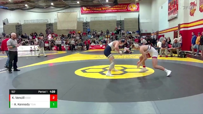 157 lbs Champ. Round 2 - Aiden Kennedy, Teays Valley vs Kyle Vencill ...