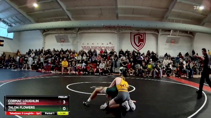 132 lbs Champ. Round 2 - Talon Flowers, Falcon vs Cormac Loughlin ...