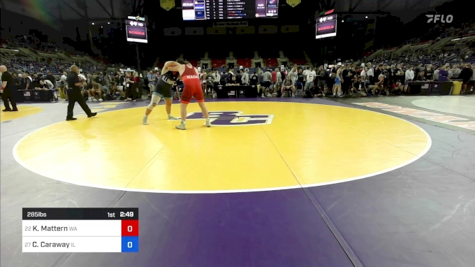285 lbs Cons 16 #1 - Koen Mattern, WA vs Cooper Caraway, IL