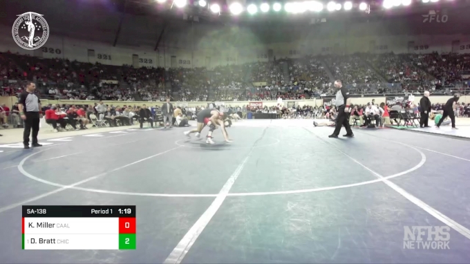 5A-138 lbs 1st Place Match - Dylan Bratt, CHICKASHA vs Kasen Miller ...