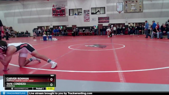 160 lbs 1st Place Match - Tate Condezo, Marshall vs Carver Rohman ...