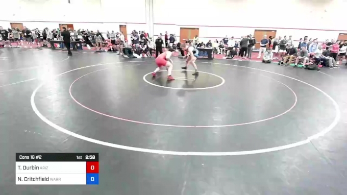 92 kg Cons 16 #2 - Tanner Durbin, Arizona vs Nathan Critchfield ...