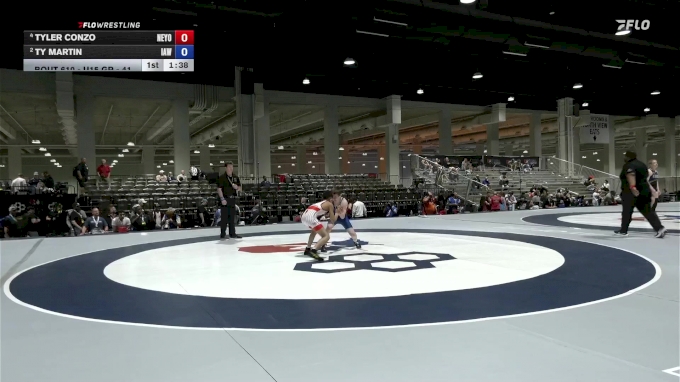 U15 GR - 41 lbs 1st Place Match - Tyler Conzo, New York vs Ty Martin ...