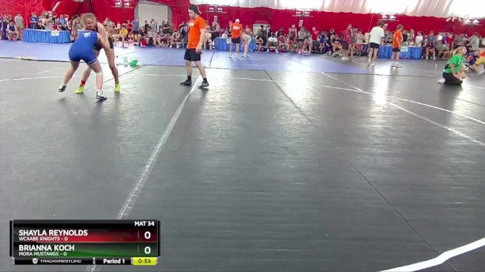 123-130 lbs Round 3 - Brianna Koch, Mora Mustangs vs Shayla Reynolds ...
