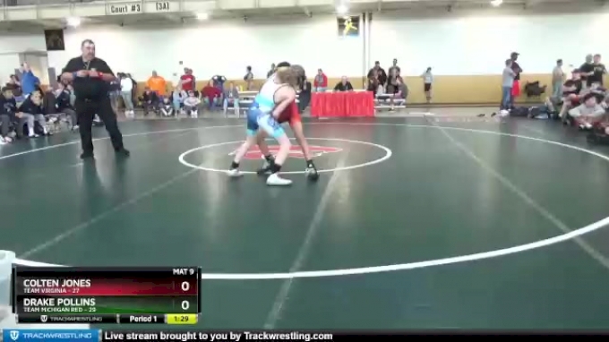 102 lbs Placement Matches (8 Team) - Colten Jones, Team Virginia vs ...