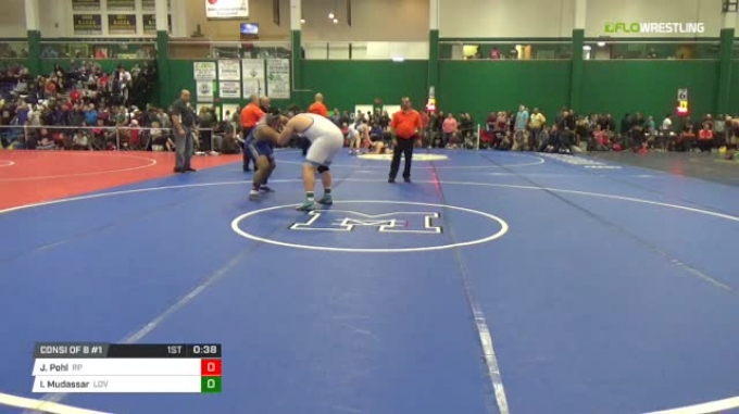 285 lbs Consi of 8 #1 - Jake Pohl, Rocky Point vs Ismael Mudassar ...