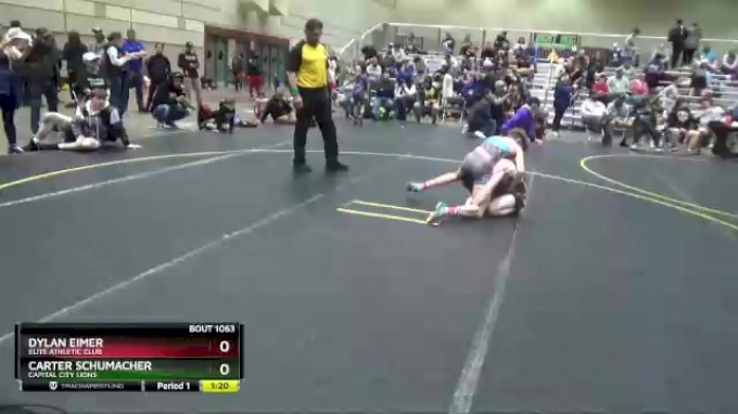 108 lbs 1st Place Match - Dylan Eimer, Elite Athletic Club vs Carter ...