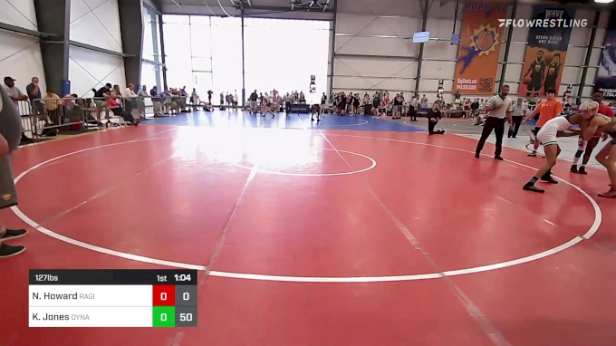 127 lbs Rr Rnd 1 - Nate Howard, Ragin Raisins Fredonia vs Kage Jones ...