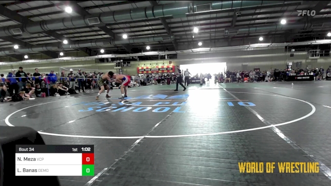 135 lbs Round Of 32 - Nick Meza, Valiant Prep vs Luke Banas, Team ...