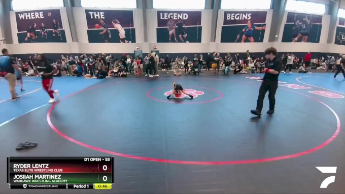 55 lbs Champ. Round 1 - Ryder Lentz, Texas Elite Wrestling Club vs ...
