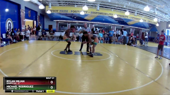 126 lbs Round 6 (8 Team) - Rylan Milian, Bandits WC vs Michael ...