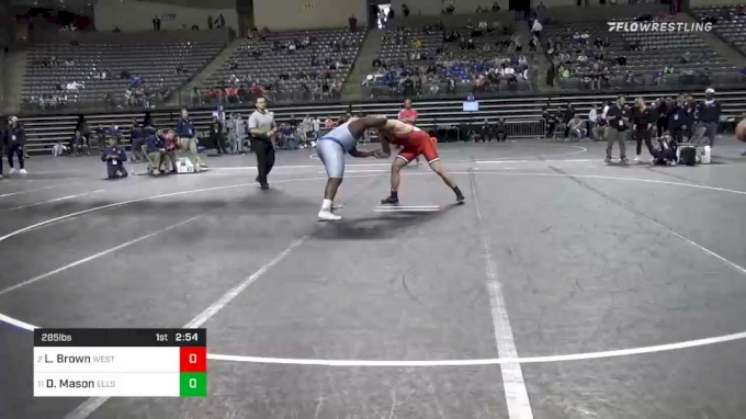 285 lbs Semifinal - Landon Brown, Western Wyoming vs Darrell Mason ...