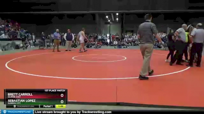 6A - 285 lbs 1st Place Match - Sebastian Lopez, Garden City vs Brett ...