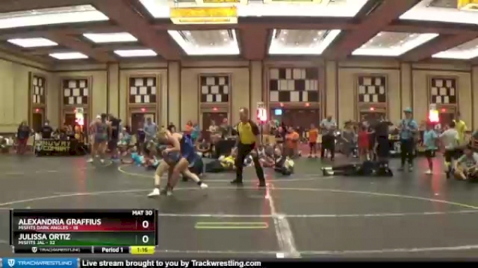 128 lbs Round 5 (8 Team) - Alexandria Graffius, Misfits Dark Angles vs ...