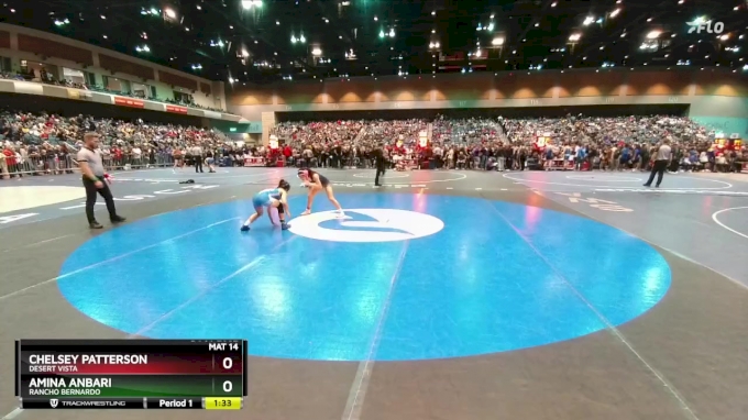 110 lbs Champ. Round 2 - Amina Anbari, Rancho Bernardo vs Chelsey ...