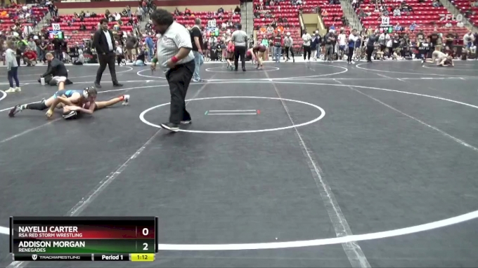 110 lbs Semifinal - Addison Morgan, Renegades vs Nayelli Carter, RSA ...
