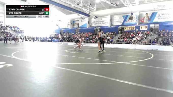 125 lbs Champ. Round 1 - Ava Cruce, Campus vs Josie Clouse, Gardner ...