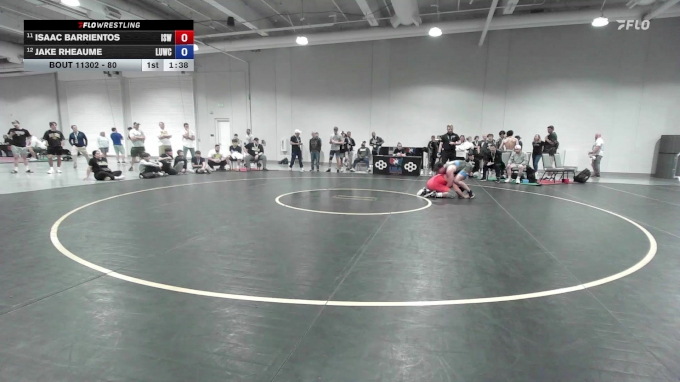 80 lbs Cons. Round 6 - Isaac Barrientos, Izzy Style Wrestling vs Jake ...